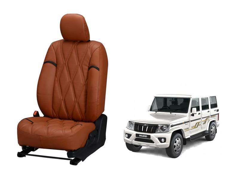 Mahindra Bolero Kite Series 3D Custom Nappa Leather Car Seat Covers