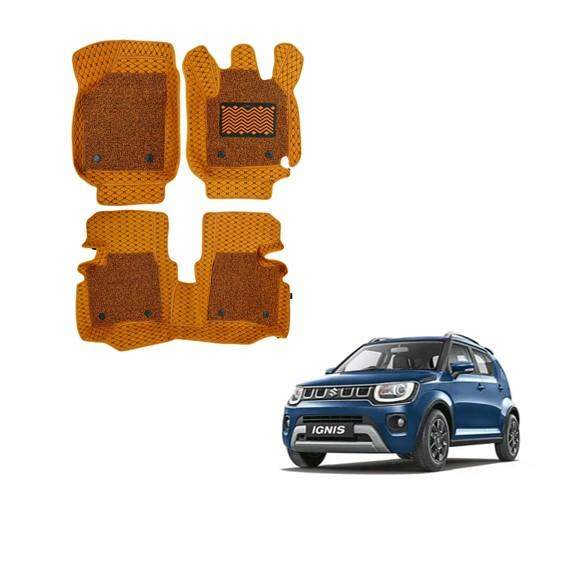 Maruti Suzuki Ignis Luxurious 7D Mat Carpet Tan Colour