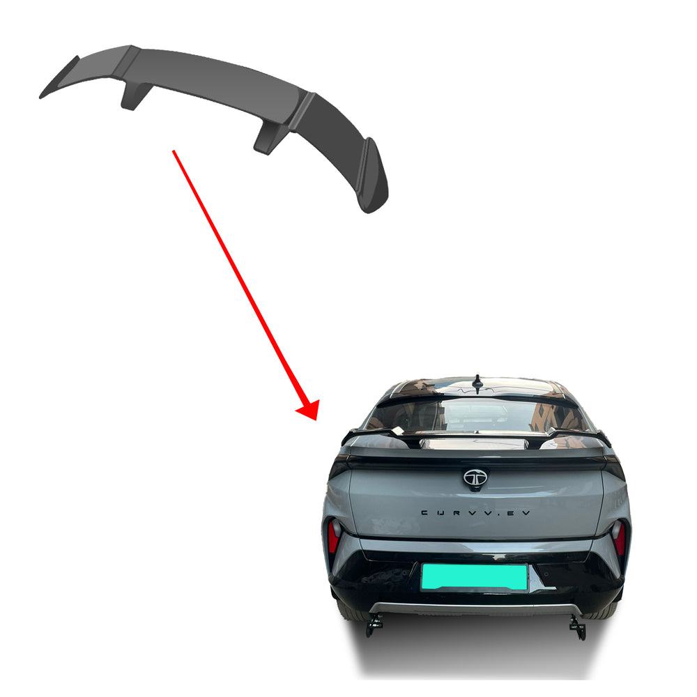 Tata Curvv Roof Spoiler | Black