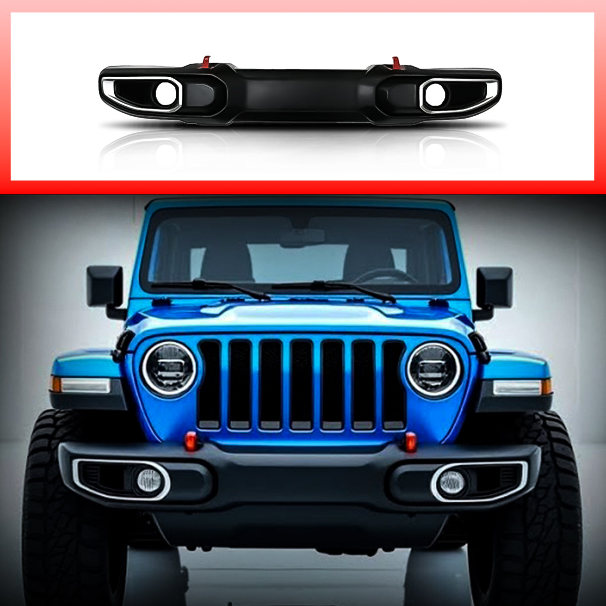 Thar Roxx Wrangler Style Front Bumper Modified Guard