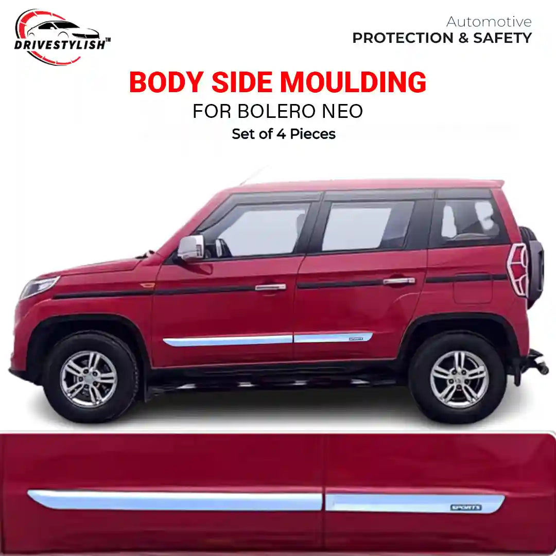 Side Beading Chrome For Bolero Neo Set Of 4