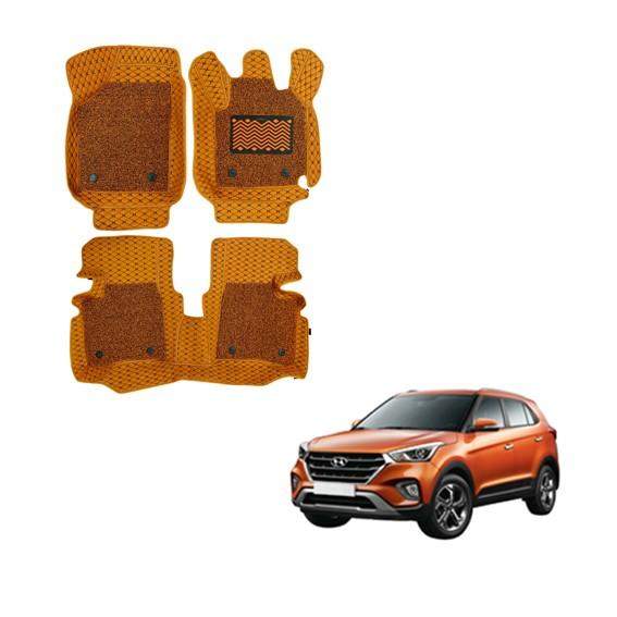 Hyundai Creta (2018) Premium 7D Boot Mat - Tan Colour