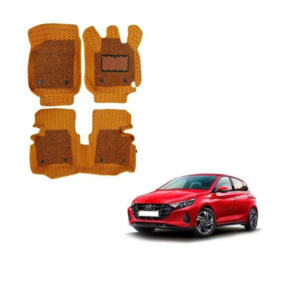 Hyundai i-20 (2020) Deluxe 7D Mat Carpet - Tan Colour