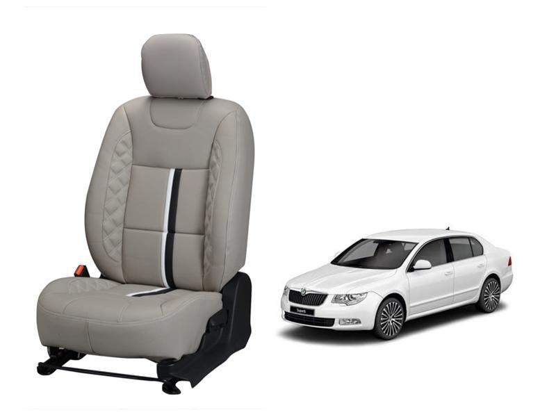 Skoda Old Superb Trace Series 3D Custom Nappa Leather Car Seat Covers