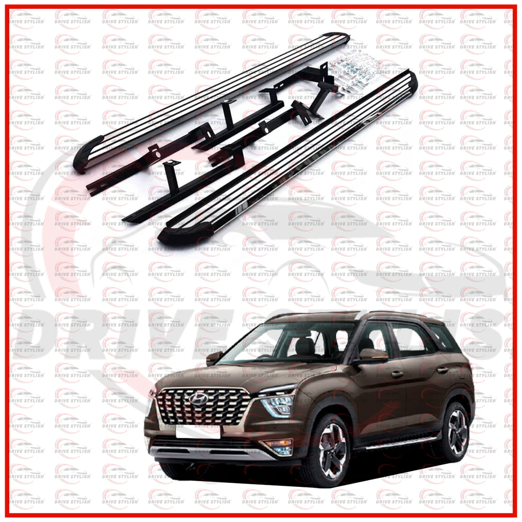 Side Steppers for Hyundai Alcazar - Opal Design | DriveStylish