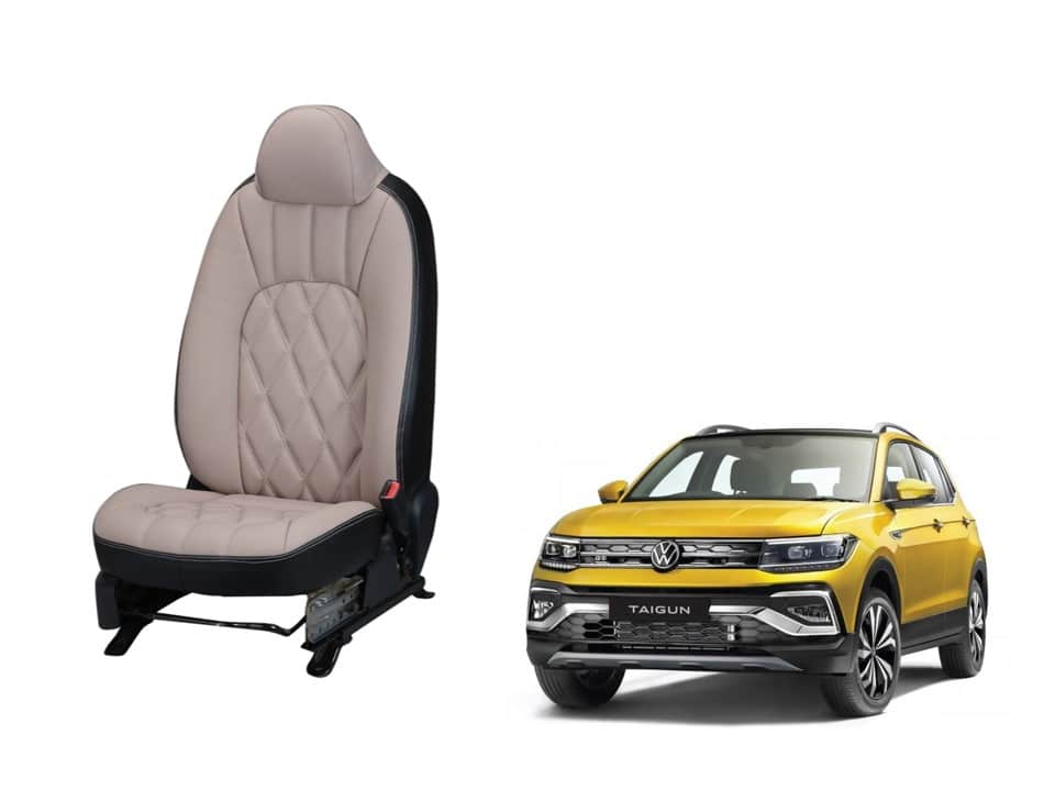 Volkwagen Taigun Threading SERIES 3D CUSTOM ART LEATHER CAR SEAT COVER