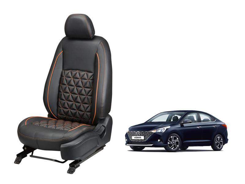 Hyundai Verna 2020 Diamond Series 3D Custom Nappa Leather Car Seat Cov