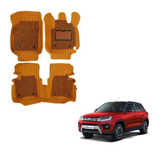 Maruti Suzuki Vitara Brezza 2020 Deluxe 7D Mat Carpet - Tan