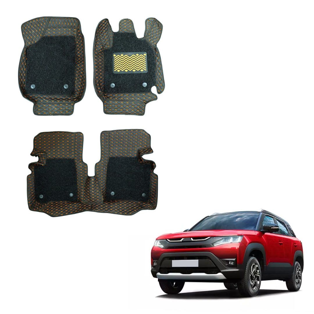 Maruti Suzuki Brezza 2022 Spacious 7D Boot Mat - Black or Tan