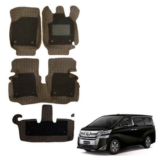 Toyota Vellfire All-Weather 7D Boot Mat - Brown Colour