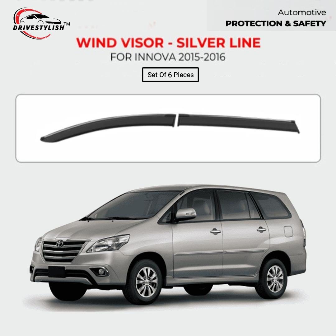 Toyota Innova Wind Visor – Silver Line